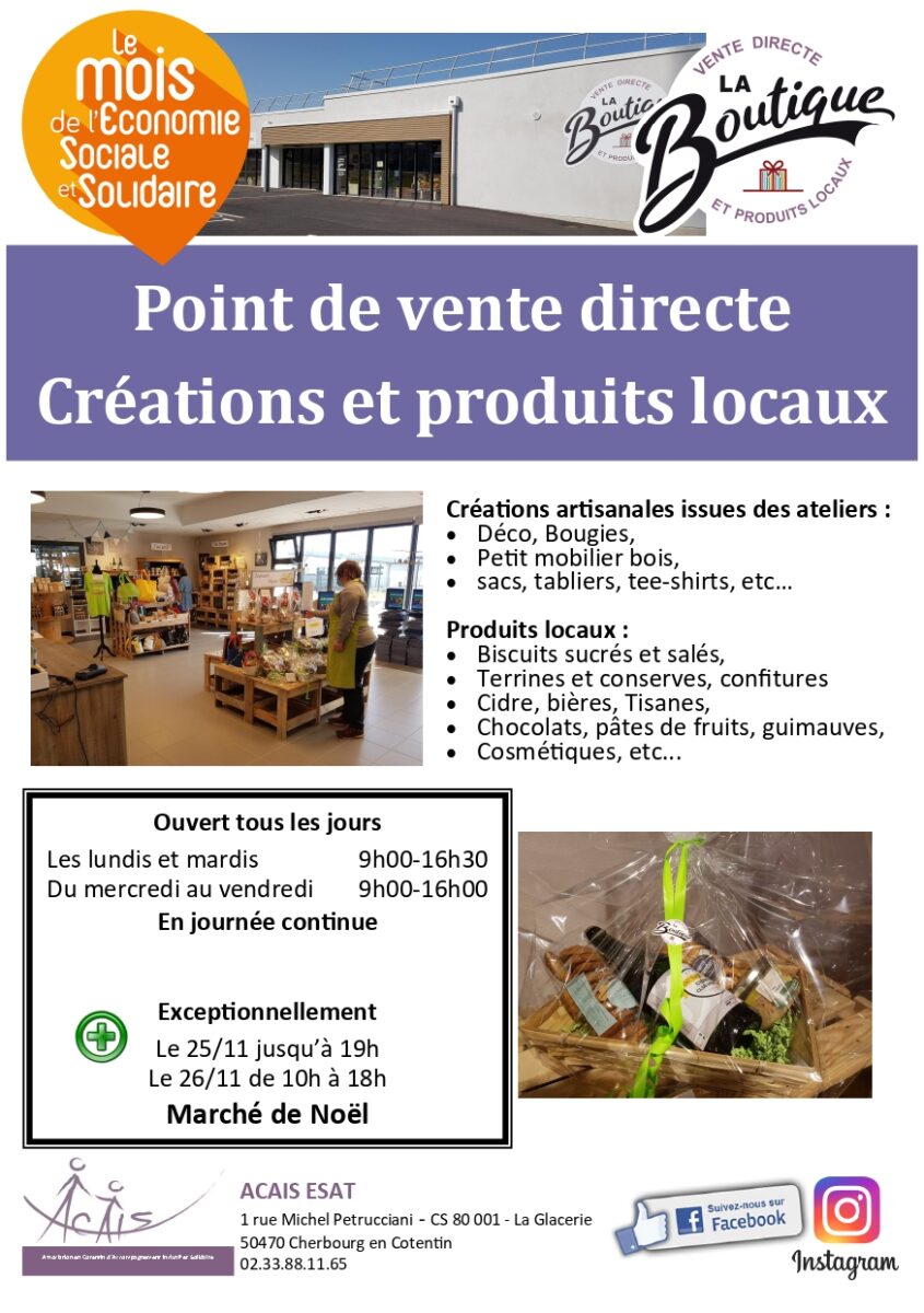 L’ESAT et le mois de l’Économie Sociale et Solidaire - ACAIS